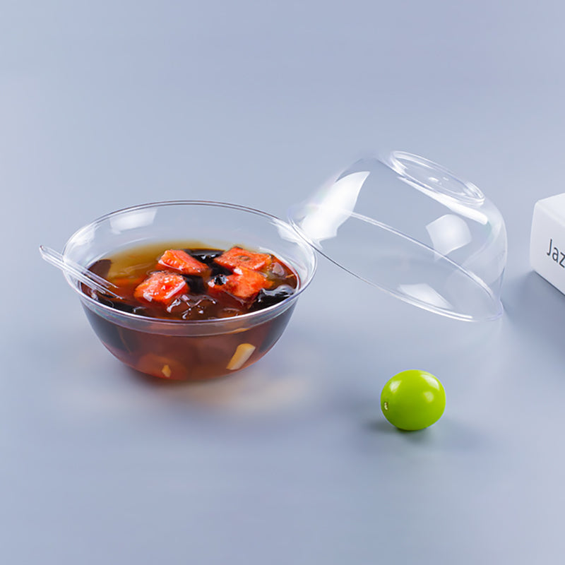 ถ้วยพลาสติก PS ใสแข็ง ชามพลาสติกแข็ง ขนาด 180-600 ml.