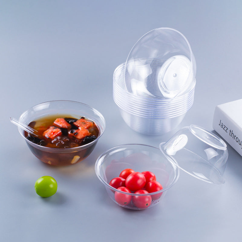 ถ้วยพลาสติก PS ใสแข็ง ชามพลาสติกแข็ง ขนาด 180-600 ml.